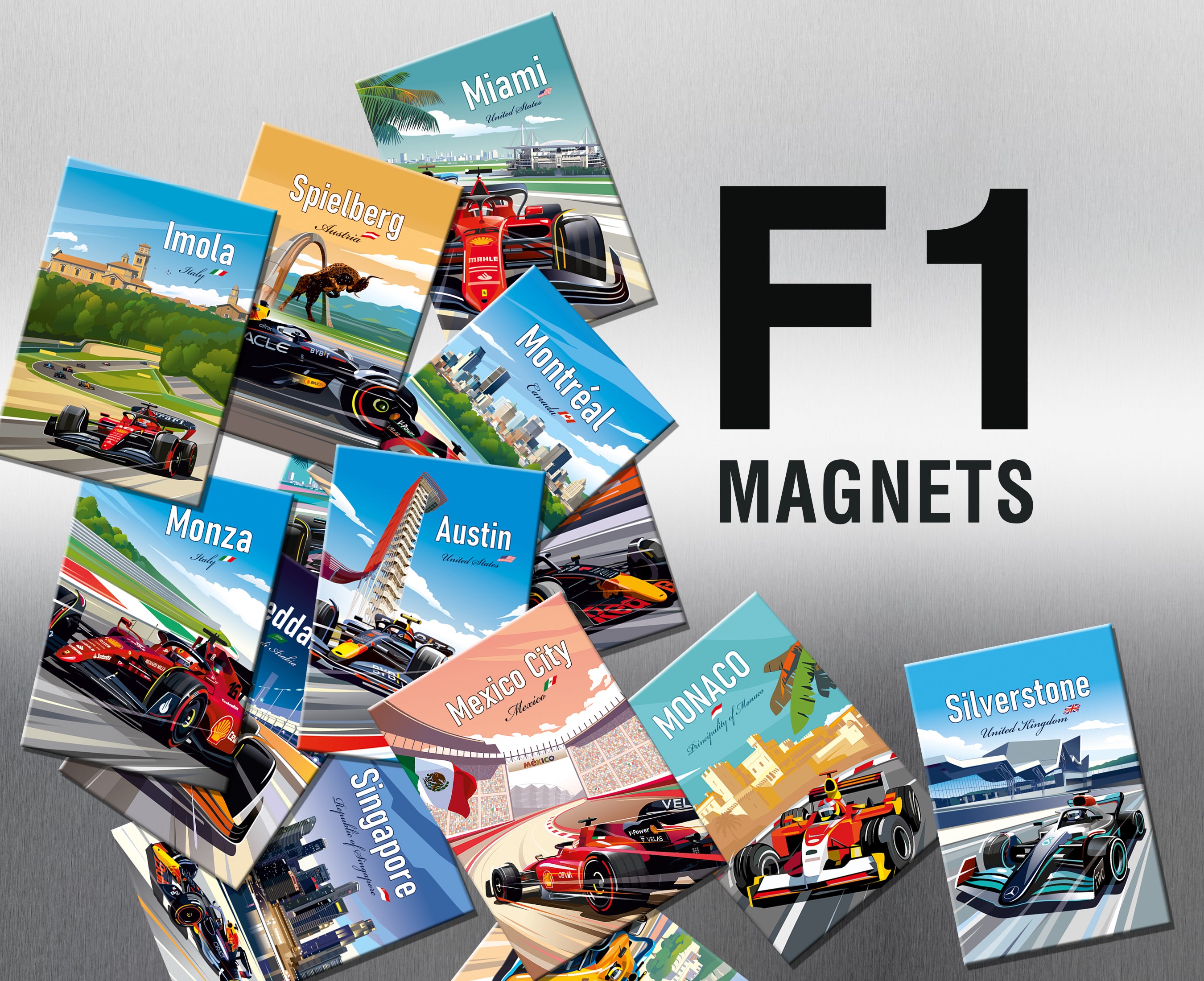 F1 Magnets – George Travel Art